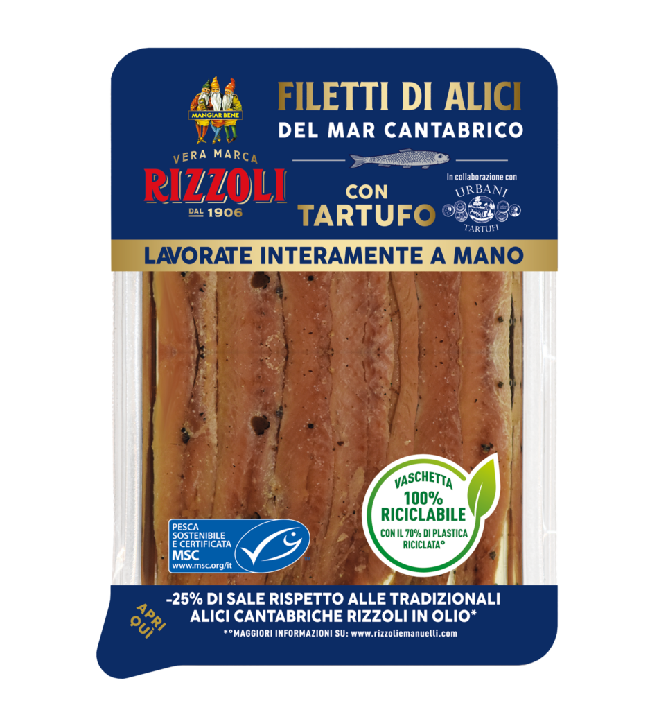 Anchovy Fillets from the Cantabrian Sea with truffle in seed oil | Rizzoli