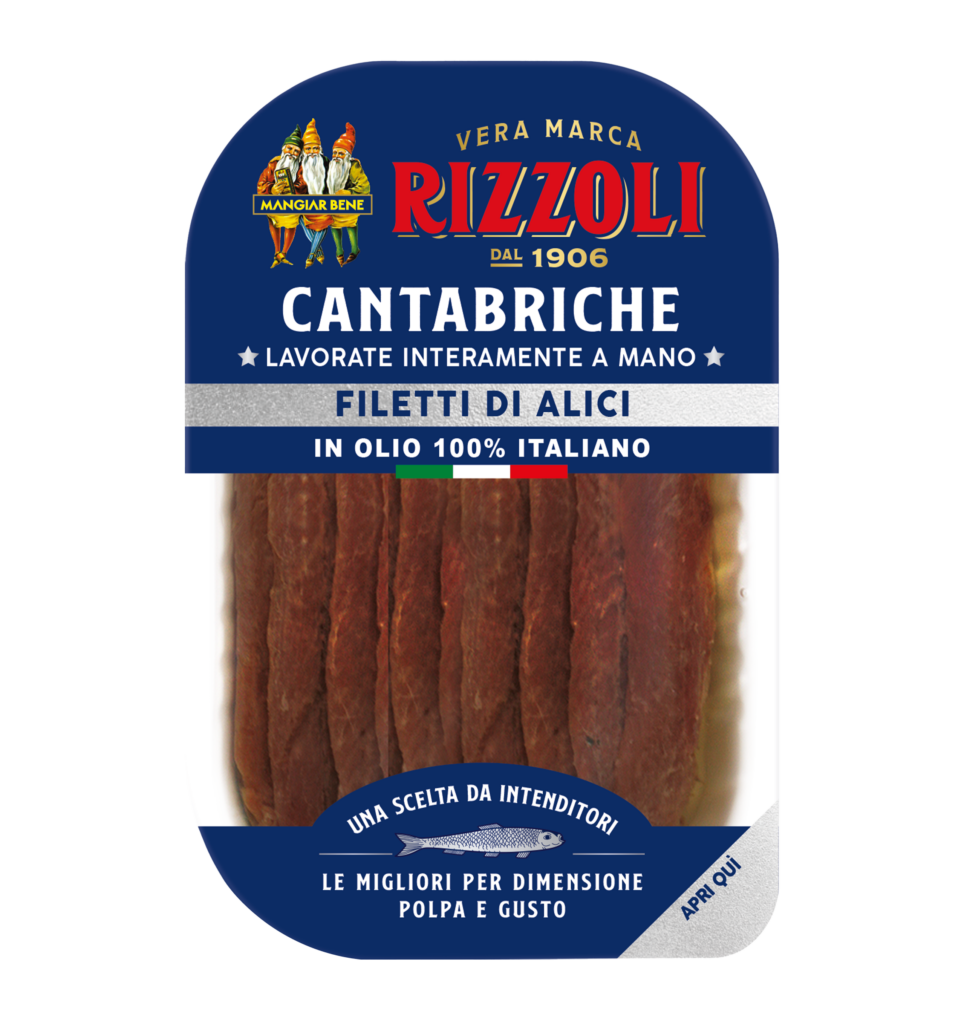Anchovy Fillets from the Cantabrian Sea in 100% italian oil | Rizzoli