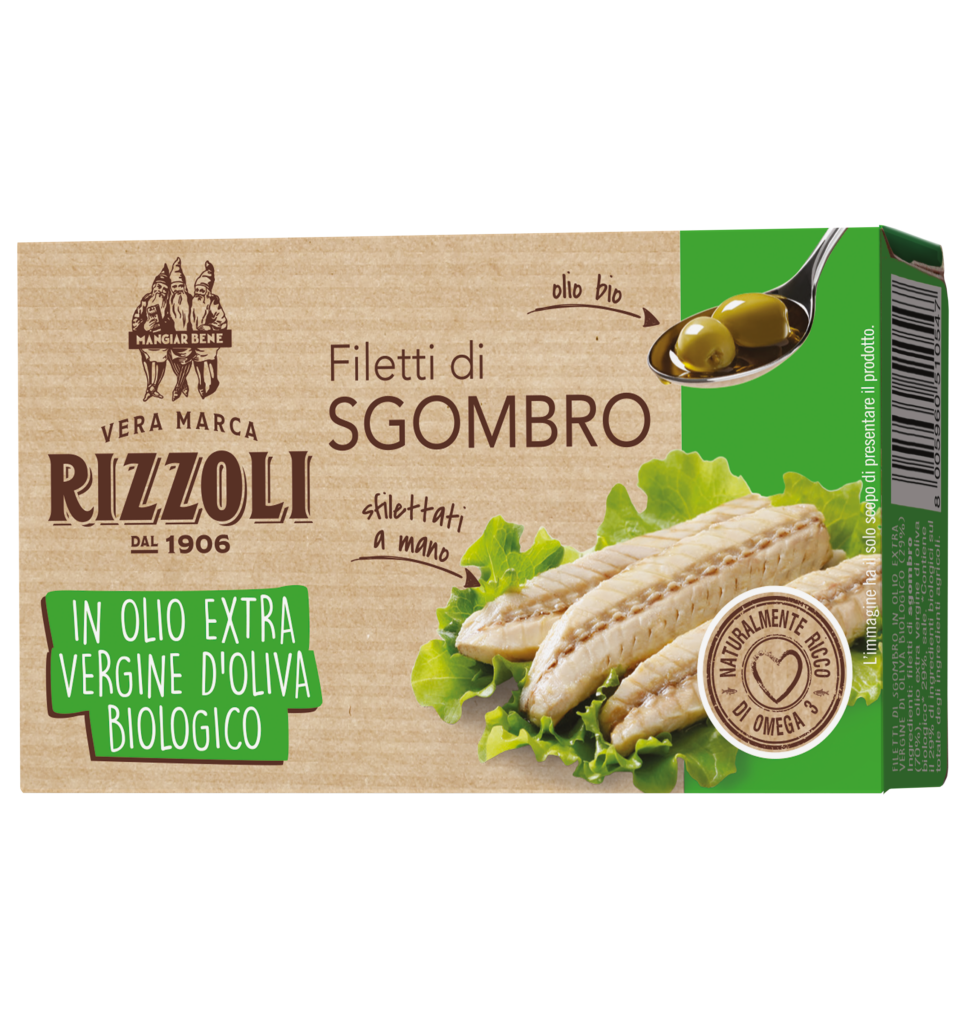 Mackerel Fillets in organic extra virgin olive oil | Rizzoli