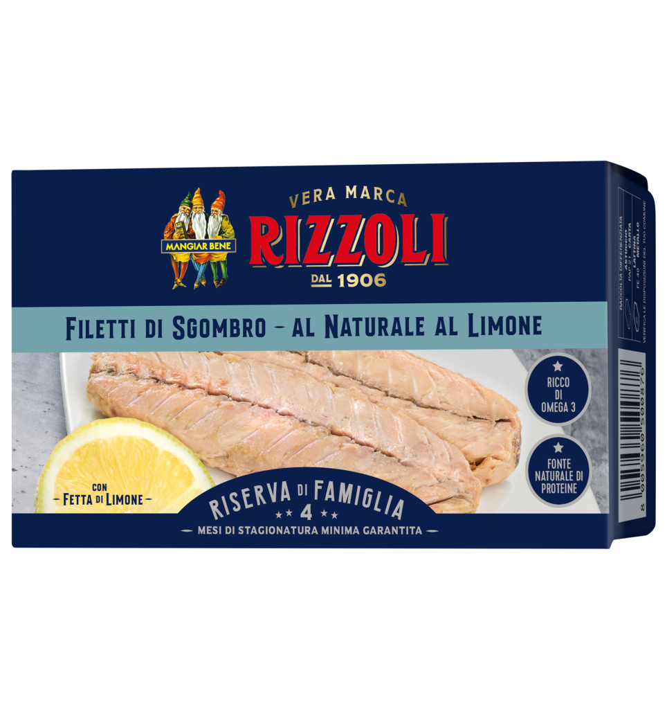 Filetti di Sgombro al Naturale al Limone Riserva di Famiglia | Rizzoli
